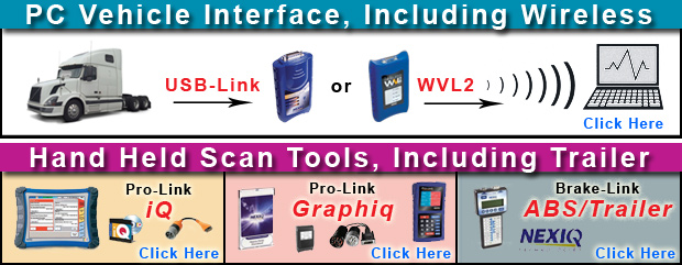 Nexiq Heavy Duty Truck Scanners - Pro-Link, IQ