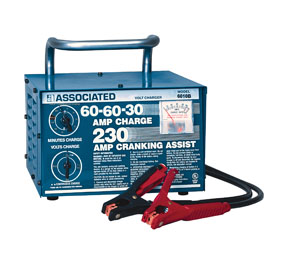Associated 6/12/24V, 60 Amp Battery Charger, Portable