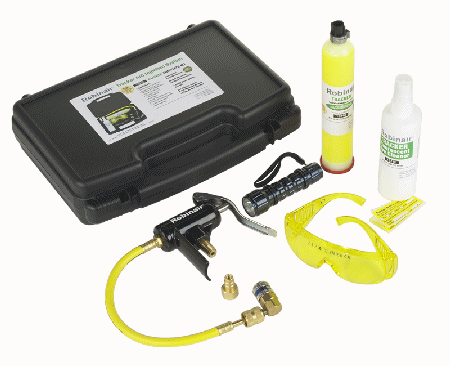 Robinair UV Leak Detection Kit with Injection Gun, Dye & UV Light